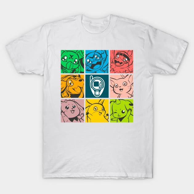 DigiSquad in America! - Digimon - T-Shirt | TeePublic
